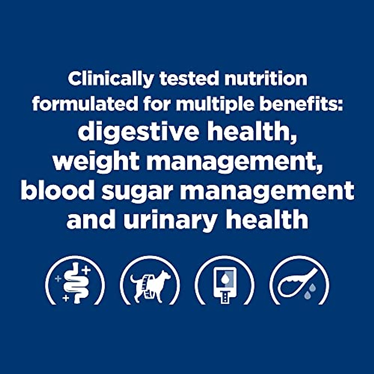 Hill's Prescription Diet w/d Multi-Benefit Digestive/Weight/Glucose/Urinary Management Chicken Flavor Dry Dog Food, Veterinary Diet, 27.5 lb. Bag