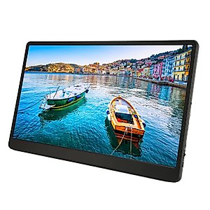 15.6 Inch Portable Monitor with 178° Full Viewing Angle and Eye Protection Technology, Dual Stereo Speakers, 1920X1080 Blue Light Filter for Business, Travel or Home(USA)