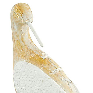 Deco 79 Set of 2 Brown Resin Coastal Bird Sculpture 9 x 6 Inches