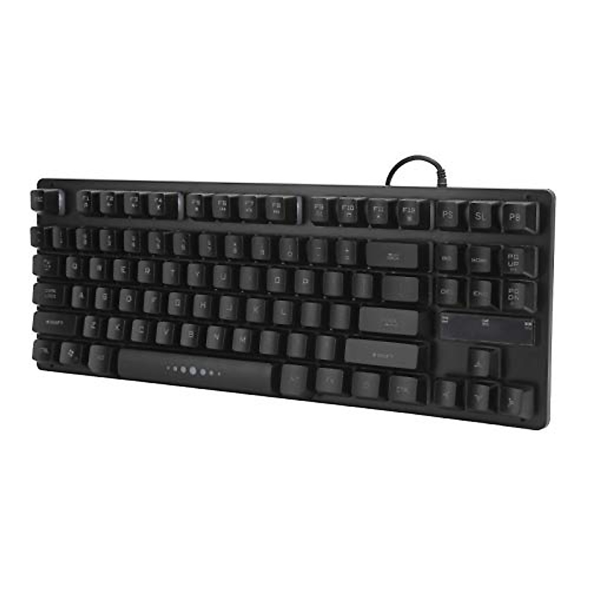 Gaming Keyboard, 87?Key USB Wired RGB Backlight Mechanical Gaming Keyboard for Desktop and Laptop Computers, with Ergonomic Floating Low-Key Cap