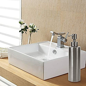 Stainless Steel Soap Dispenser Liquid Soap Box, 350ml Soap Dispenser Kitchen Sink Faucet Bathroom Shampoo Box Soap Container