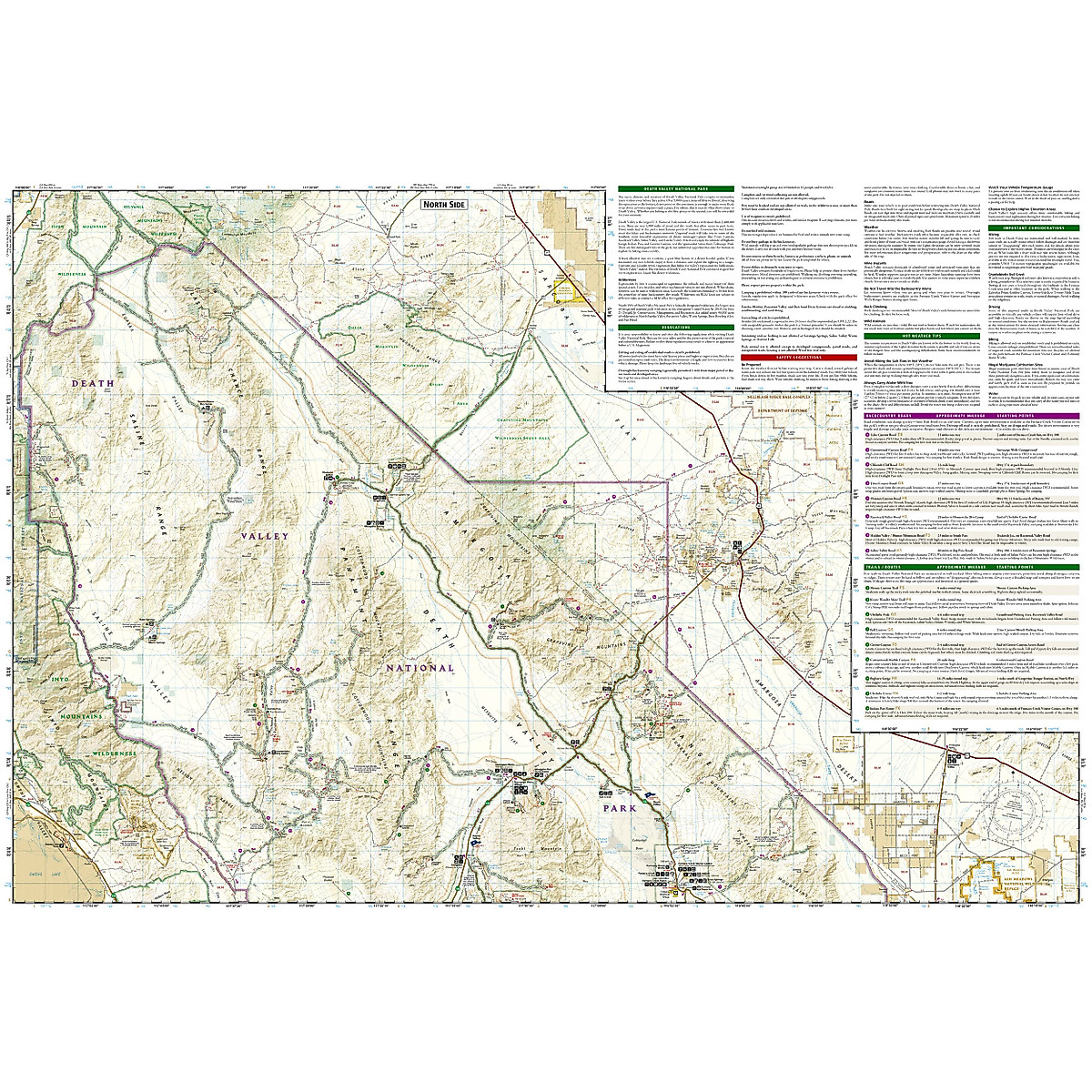 Death Valley National Park Map (National Geographic Trails Illustrated Map, 221)