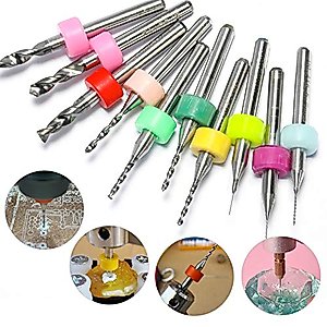 Genmitsu 30pcs PCB Drill Bits Set, 0.1mm-3.0mm, 1/8" Shank Spiral Flute CNC Router Bits for Print Circuit Board Jewelry CNC Engraving, PD30A