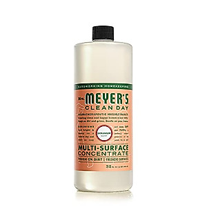 MRS. MEYER'S CLEAN DAY Multi-Surface Cleaner Concentrate, Use to Clean Floors, Tile, Counters, Geranium, 32 fl. oz