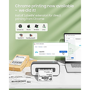 Itari Thermal Label Printer-Shipping Label Printer, 4×6 Label Printer for Small Business, Desktop Thermal Printer for Windows, Mac, Chrome OS