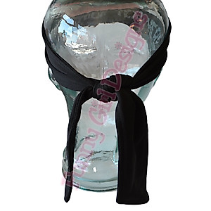 Basketball Player Tie Back Headband with Vinyl Text and Ball Customizable with Your Choice of Colors & Text - Team Gift (Black TIE Back)