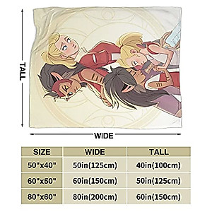 ABSFORTY Cozy Flannel Blanket Ultra-Soft Micro She-Ra - Princess of Po-wer Fleece Blanket Bed Throws Blanket for Sofa or Bed 50"x40"