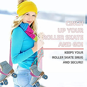 Roller Skate Leash, Adjustable Ski Boots Yoga Mat Carrier Strap for Yoga Mat, Skiing, Snowboarding, Ice Skates and Rollerblades