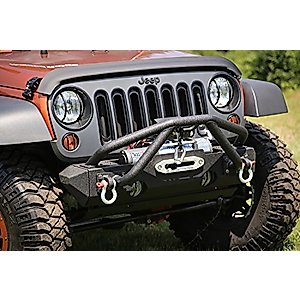 Rugged Ridge XHD Bumper Double X Striker Bar | Textured Black, Steel | 11540.25 | Fits XHD Bumpers from RuggedRidge.