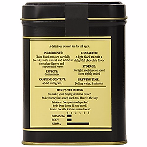 Harney & Sons Loose Leaf Black Tea, Chocolate Mint, 4 Ounce