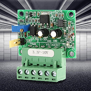 3.3V PWM to 0 to10V Voltage Converter Metal Converter Module D/A Digital Analog PLC Module Frequency to Voltage Converter Module