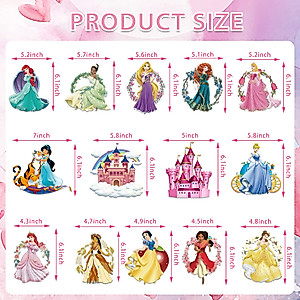 58 Pcs Princess Party Supplies Decorations Hanging Swirls,Princess Party Swirls Streams for Girls Princess Birthday Party Supplies