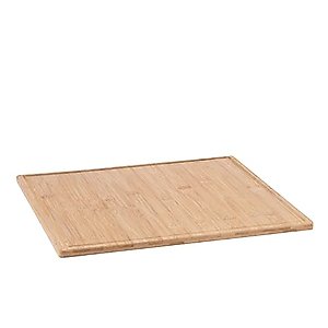 Bamboo Cutting Boards for Kitchen - Wood Cutting Board with Juice Grooves - Small Wood Cutting Board for Meat, Wooden Cutting Boards for Kitchen Brisket Chopping Board, 16"L x 16"W x 0.5"H Pack of 2