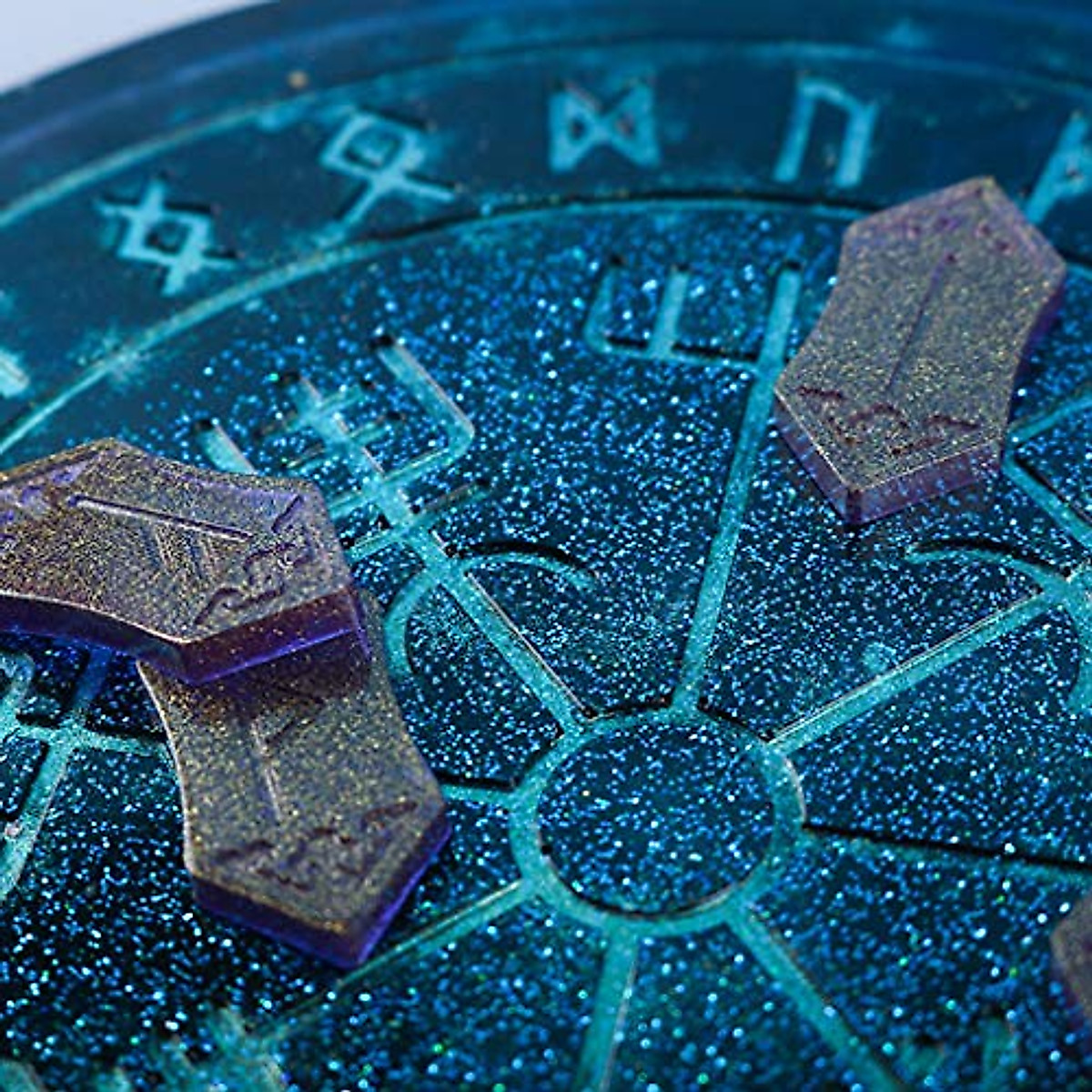 Runes Symbol Cards Epoxy Resin Mold Divination Board Silicone Mould Resin Silicone Tray Molds Casting Mold for Epoxy Resin