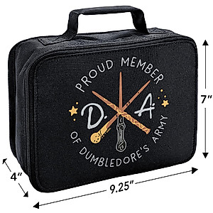 LOGOVISION Harry Potter Dumbledore'S Army Insulated Soft Sided Lunch Box - Reusable Lunch Bag For School Office Work, BPA Free, 10"x8"