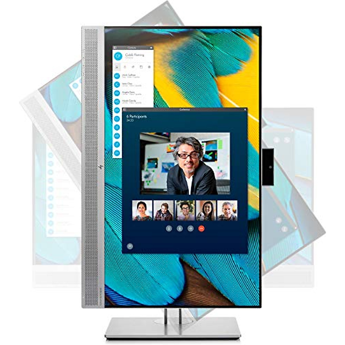HP EliteDisplay E243m LED Display 60.5 cm (23.8") Full HD Flat Black,Silver