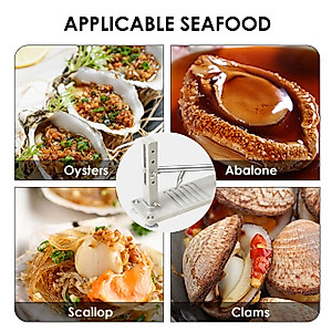 Oyster Opener Set, Oyster Shucking Knife Set with Gloves, Adjustable Oyster Opener Machine Ideal Seafood Tools