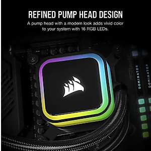 Corsair iCUE H115i RGB Elite Liquid CPU Cooler (16 Dynamic RGB LEDs, 140mm AF Elite Series FDB Fans, 280mm Radiator, iCUE Software Compatible, LGA 1700, 1200, 115X, 2066, and AM4 Sockets) Black