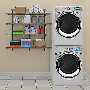 ClosetMaid ShelfTrack 2-Shelf Nickel Wire Shelving Unit