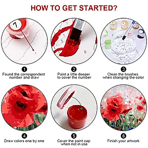 FILASLFT Painting by Number for Adults, Paint by Numbers Whale Ocean for Kids and Beginner, Oil Painting on Acrylic Canvas Paintwork, Wall Decor（16x20inch）