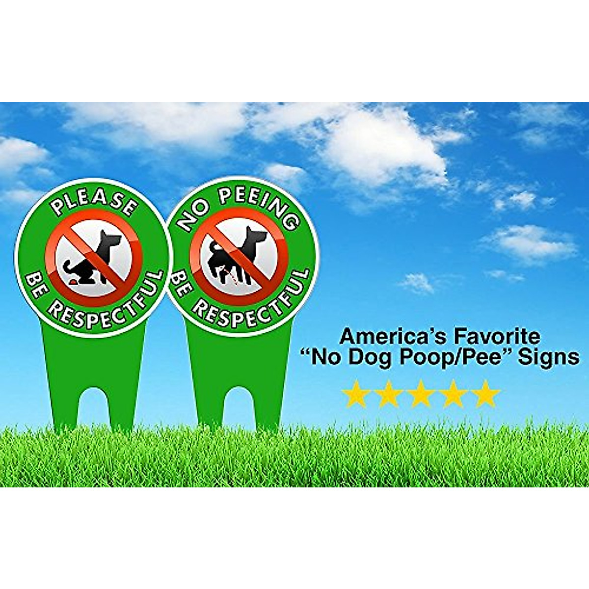 Signs Authority No Pooping Dog Signs for Yard | 6"x12" dibond Aluminum No Dog Poop Signs For Yard | Please Be Respectful - Dog Poop Signs For Yard | Pick Up Your Dog Poop Signs - Metal Outdoor Sign