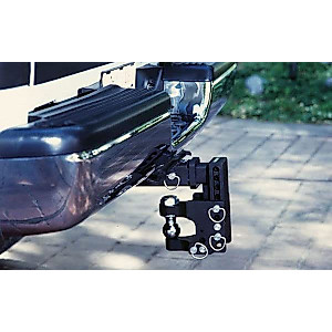 B&W Trailer Hitches Pintle Tow & Stow - Fits 2" Receiver, 2-5/16" Ball, 8.5" Drop - TS10056
