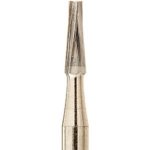 QUALITEOperative Carbide Burs FGOS171 (1.2 mm head size, 3.7 mm head length), Friction Grip Shank with Surgical Length, Flat End Taper, Made in Canada (Pack of 10)