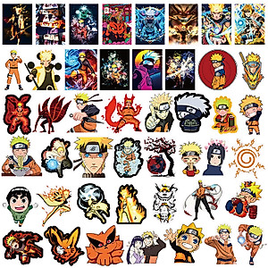 Repellerking Ninja Stickers 100pcs Anime Stickers Vinyl Waterproof Decal Stickers for Laptop Cars Motorcycle Bicycle Skateboard Luggage Trendy Stickers for Teens Kids Children Adults