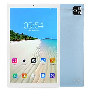 10.1in Tablet, MT6592 10 Cores CPU HD Display Tablet for 10.0, 4G RAM 64GB ROM Storage, 2.4G+5G WiFi, Front 800w Rear 1300w Camera Dual SIM, 8000mAh (US Plug)
