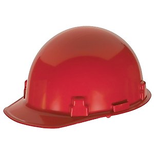 MSA 486961 Thermalgard Glass-Reinforced Nylon Protective Cap with Fas-Trac Suspension, Red