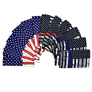 CANWELUX Can Coolers Sleeves, American Flag Koozies, Soft Insulated Reusable Drink Caddies, Patriotic Can Sleeve for Parties,Events or Weddings, (3 forms of US flag,12Pack)