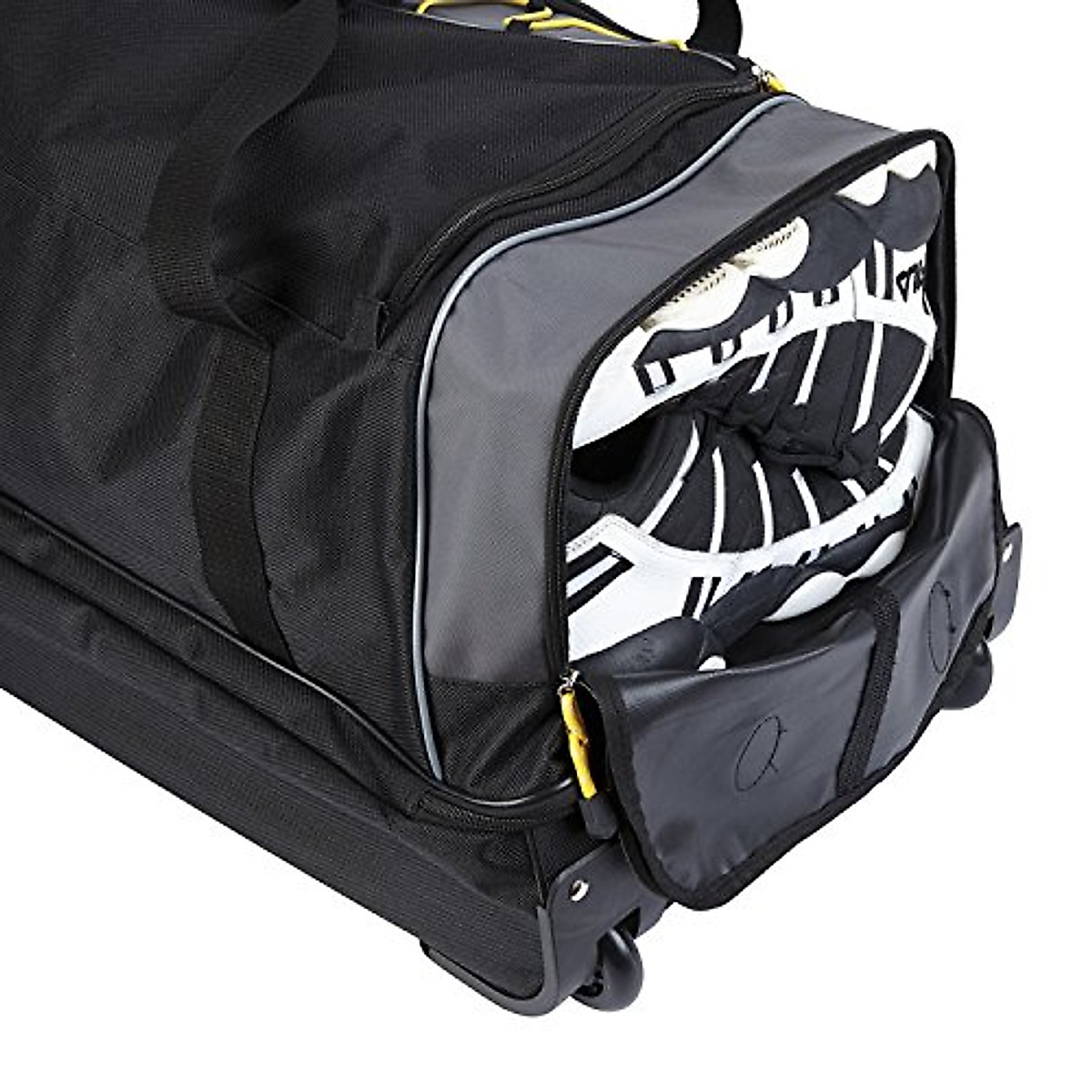 TPRC Sierra Madre II Upright Rolling Duffel Bag, Black/Gray, 36-Inch