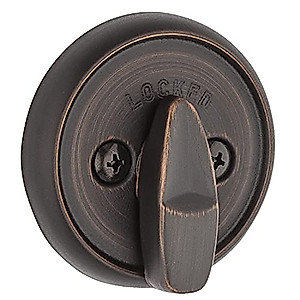 Kwikset 97802-070 780 Deadbolt One Side, Featuring Smartkey Re-Key Security, Venetian Bronze