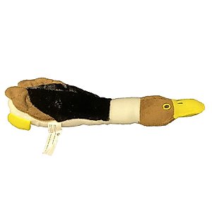 Pettrends Plush Squeaky Toy for Dogs - Mallard Duck ~ Fun Toy to Chase, Catch and Chew ~ Approx. 14" Long