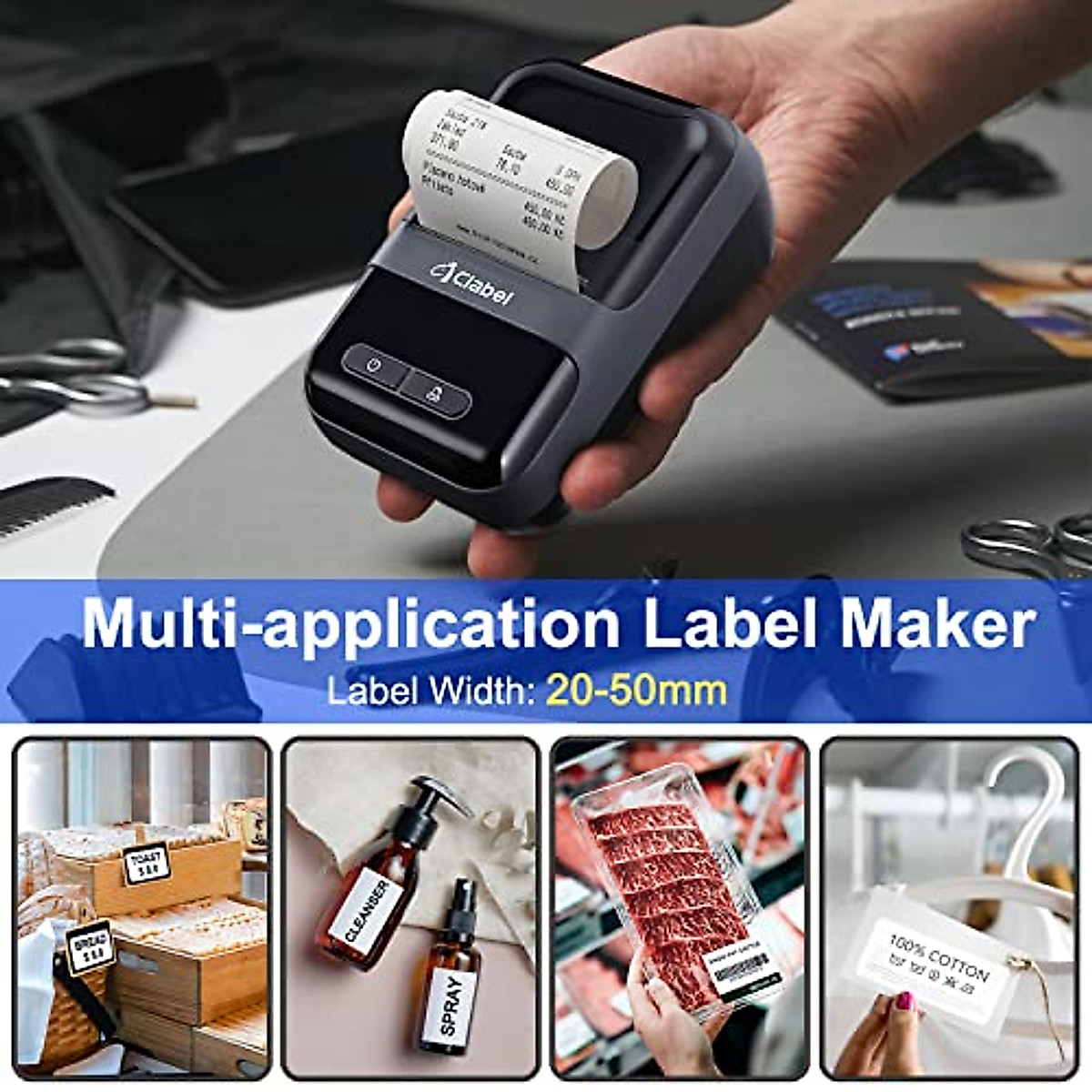 Label Maker Machine 220B with Label Maker Tape 40 * 30