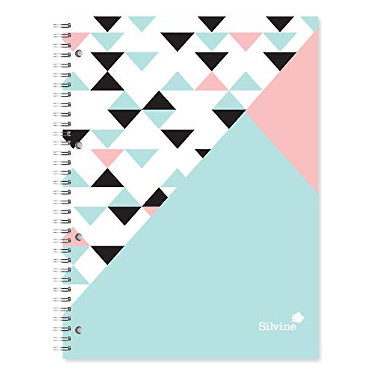 Silvine TWA4AC A4 Plus Stripes Design Twinwire Notebook (Pack of 4)