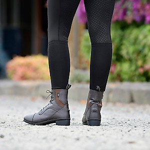 SAXON. Syntovia Lace Paddock Boots, Brown, Ladies 7