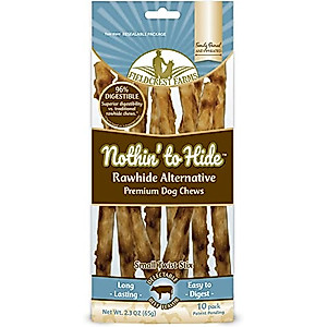 Fieldcrest Farms Nothing to Hide Natural Rawhide Alternative Twist Stix for Dogs - 3 Pack Bundle & Magnet (Chicken, Beef, Peanut Butter) Premium Easily Digestible Chews Great for Dental Health