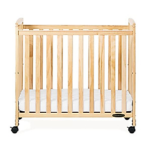 Child Craft Bristol Professional Series Compact Crib with Casters, Natural