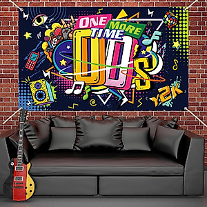 Early 2000s Theme Backdrop Hip Hop Graffiti Back to 00's Party Banner Background 71x43.3 Inch Fabric Wall Table Decorations Photo Booth Props