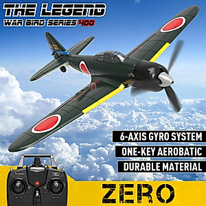 VOLANTEXRC RC Plane 4-CH RC Airplane P51 Mustang Ready to Fly, WWII Remote Control Plane with Xpilot Stabilization System, One Key Aerobatic for Beginners, Adults (761-5 RTF)