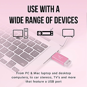 PNY USB 2.0 Flash Drive, 32GB, Assorted Colors