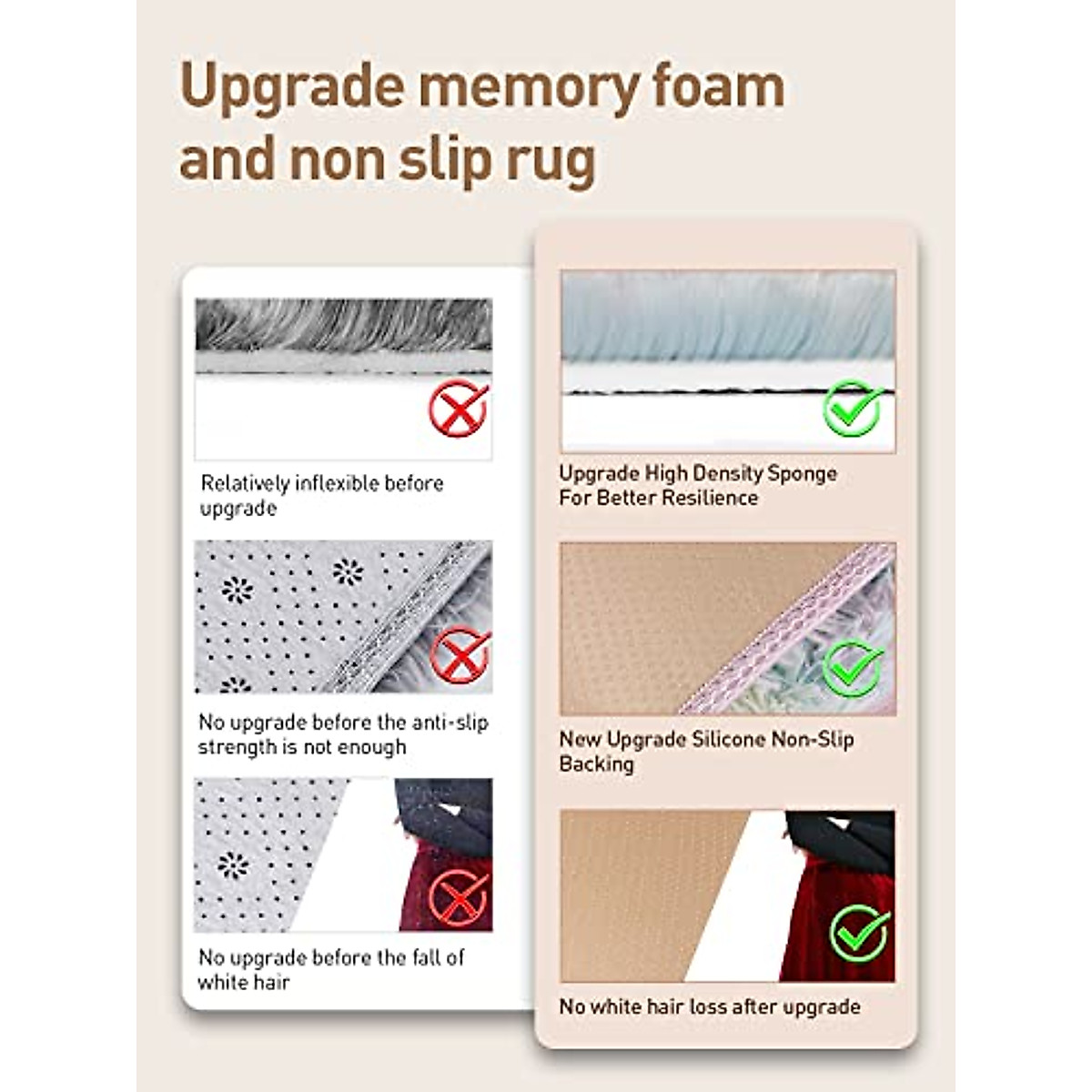 Medeunk 8x10 Area Rugs Rainbow Super Soft Fluffy Upgrade Sponge Non-Slip No Shedding for Living Room Bedroom Girls/Boys Room Dorm Playroom