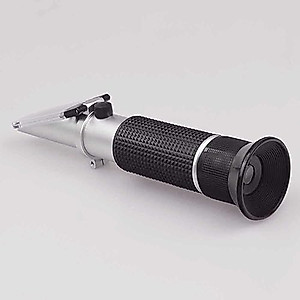 Salinity Refractometer 0~28% Scale Range, Measuring Sodium Chloride Content in Brine, Seawater and Industry. Salinometer for Food with Automatic Temperature Compensation (ATC)