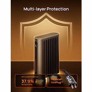 Dreo Oil Filled Radiator Heater, 1500W Radiant Heater with Remote Control, Digital Thermostat, 4 Modes, 24h Timer, 10 Safety Protections, Child Lock, Space Heaters for Indoor Use Large Room Bedroom