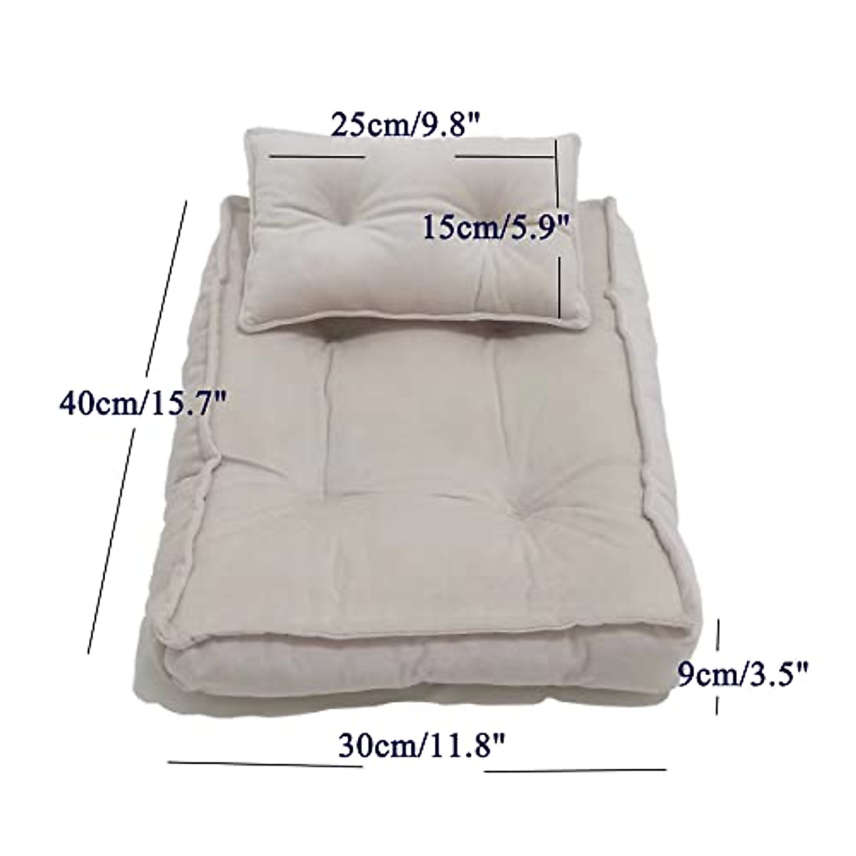 Newborn Photography Props Mini Mattress Posing Pillow Infant Baby Boy Girl Photo Shoot Bedding Mat Accessories