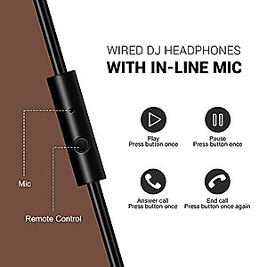 Over Ear Headphone, Wired Premium Stereo Sound Headsets with 50mm Driver, Foldable Comfortable Headphones with Protein Earmuffs and Shareport for Recording Monitoring Podcast PC TV- with Mic (Silver)