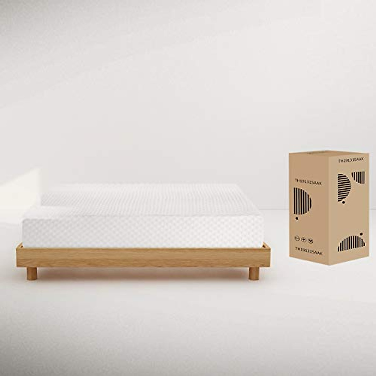 SOFTSEA 12 Inch Memory Foam Mattress, Gel Infushed/Medium Firm Comfort/Mattresses in a Box, Twin