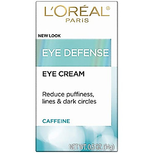 L'Oreal Paris Dermo-Expertise Eye Defense Eye Cream with Caffeine and Hyaluronic Acid 0.5 oz