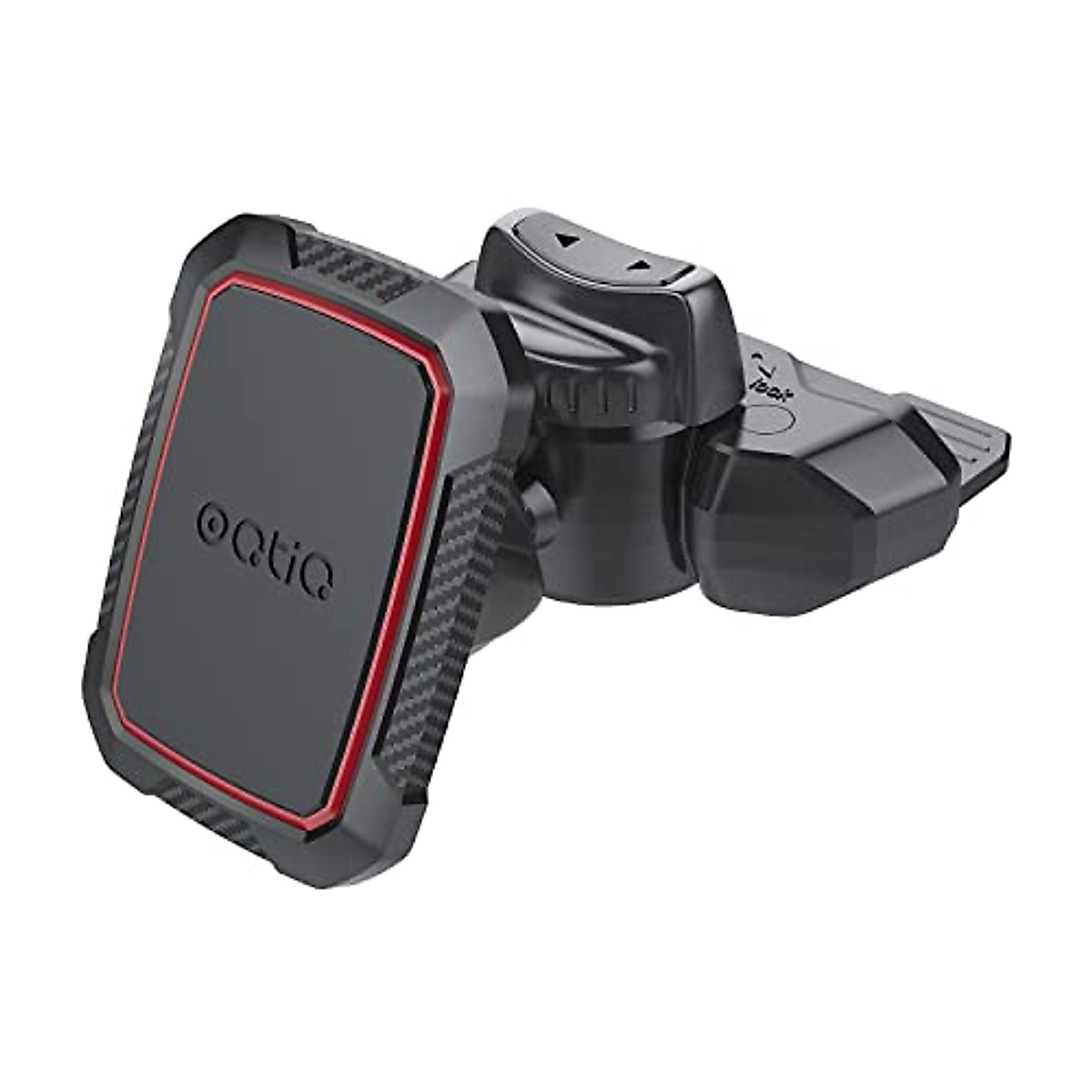 OQTIQ Magnetic CD Phone Car Mount for Car CD Player, CD Slot Car Phone Mount Holder with Built-in 6 Strong Magnets, Compatible with iPhone Samsung Galaxy LG and More